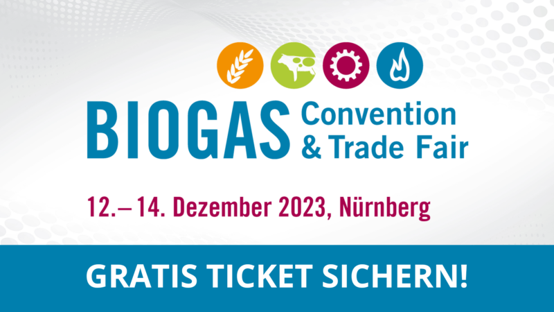 Einladung zur BIOGAS Convention - Jetzt gratis Ticket sichern!